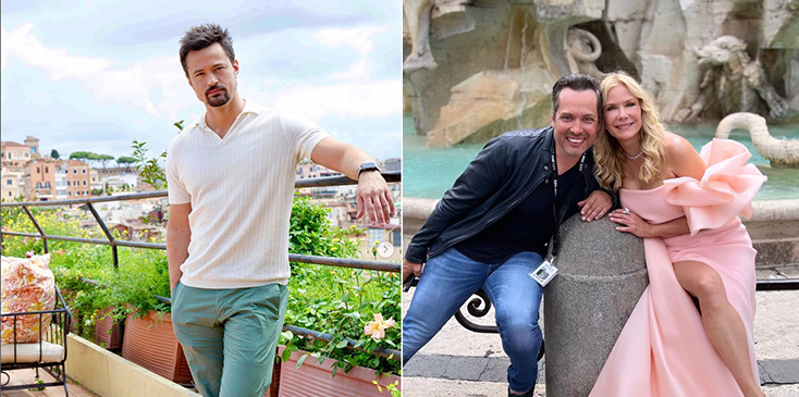 B&B Faves Film In Italy - Soap Opera Digest